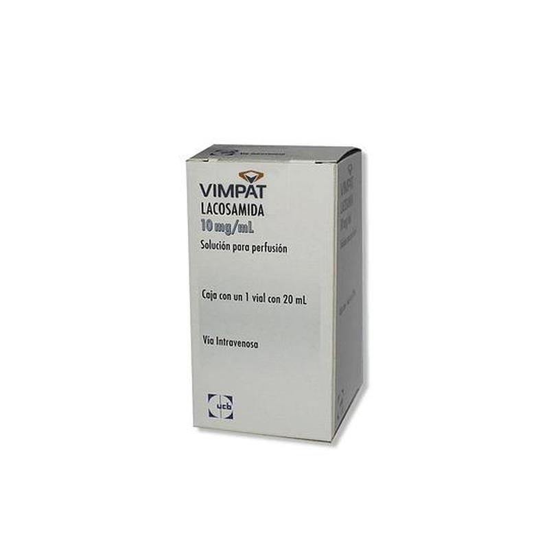 Vimpat Iv 10mg/20ml caja con 1 frasco ámpula de 20ml solución ...
