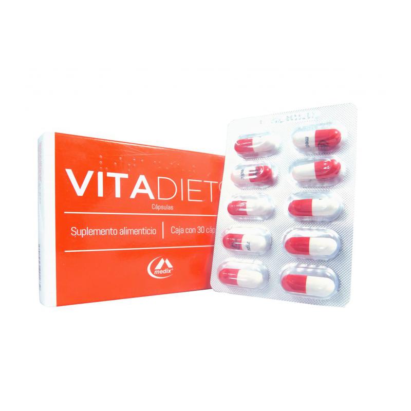 Vitadiet Suplemento Alimenticio caja con 30 cápsulas | Vitau