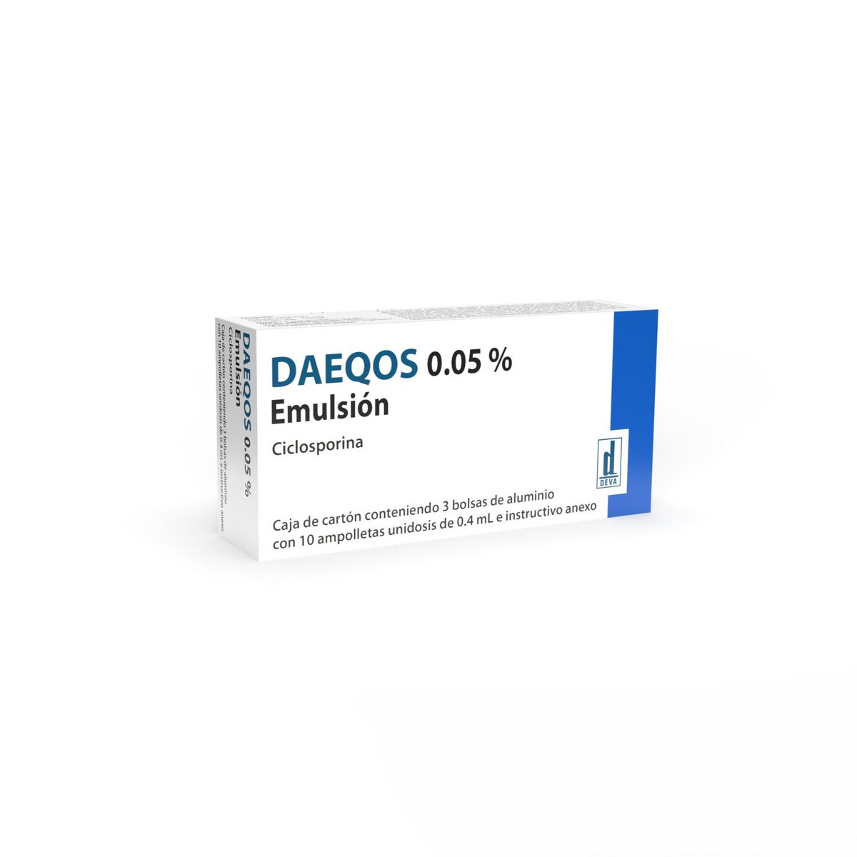DAEQOS- EMU 10X 0.5 mg/mL Caja con 3 bolsas de aluminio con 10 amp | Vitau