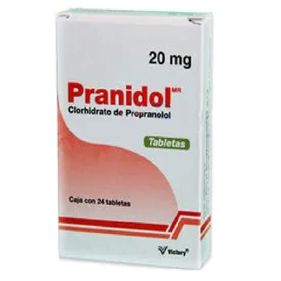 PRANIDOL. TAB. C/24 VTY 20 mg Caja con 24 tabletas | Precio Vitau