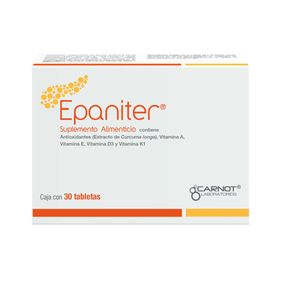 EPANITER - TAB Extracto seco de rizoma de cúrcuma 100 mg, Vitamin ...