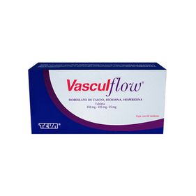 VASCULFLOW 250mg/225mg/25mg caja 60 tabletas | Precio Vitau