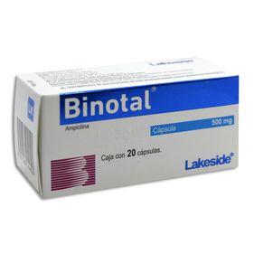 BINOTAL20 CAPS 500 mg Caja con 20 cápsulas — 28374 | Precio Vitau