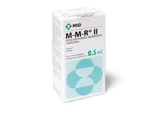 MMR II SUSP INY F.A. 0.5 ml Caja con 1 frasco ámpula con diluyente ...