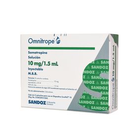 OMNITROPE CARTUCHOSOL. INY. SUREPAL C/5 10 mg/1.5 ml Caja con 5 ...