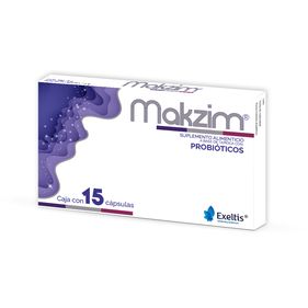 MAKZIM - CAP 15X 0.6g por cápsula Caja con 15 cápsulas — 30238 | Precio ...