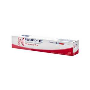 Neurobion Dc 100mg/100mg/25mg caja con 1 jeringa de solución inyectable ...