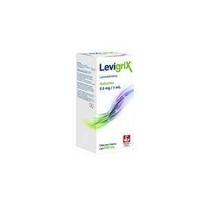 Levigrix 0.5mg/1ml caja con 1 frasco de 200ml — 1901 | Precio Vitau
