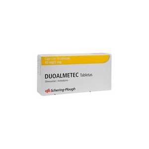 Duoalmetec 40mg/5mg caja con 14 tabletas — 2184 | Precio Vitau