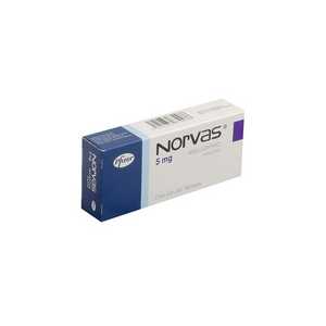 Norvas 5mg caja 30 tabletas — 2277 | Precio Vitau