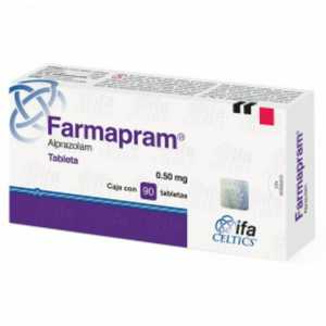 Farmapram 0.50mg caja 90 tabletas — 10703 | Precio Vitau