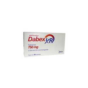 Dabex Xr 750 mg caja 60 tabletas — 270 | Precio Vitau