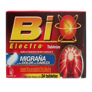 Bio Electro 250mg/250mg/65mg caja con frasco 24 tabletas — 8847 ...