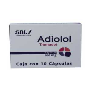 Adiolol 100mg caja con 10 cápsulas — 17956 | Precio Vitau