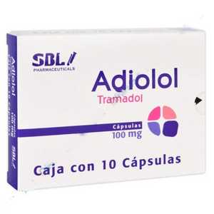 Adiolol 100mg caja con 10 cápsulas — 17424 | Precio Vitau