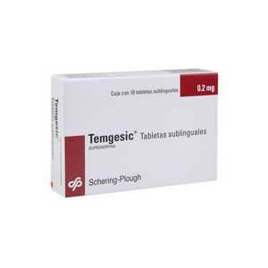 Temgesic 0.2mg caja 10 tabletas | Precio Vitau