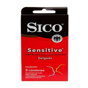 Sico Preservativo Sensitive Feel Cartera caja con 3 piezas | Vitau