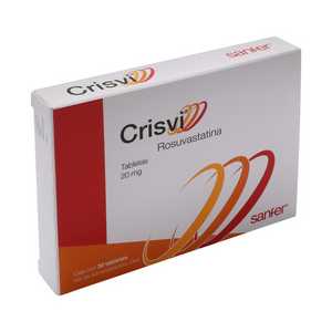 Crisvi 20 mg caja con 30 tabletas — 255 | Precio Vitau