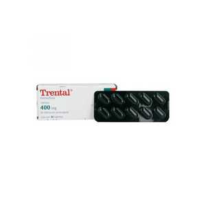 Trental 400mg caja 30 tabletas — 13240 | Precio Vitau