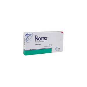 Norex 50mg caja 30 tabletas — 11140 | Precio Vitau