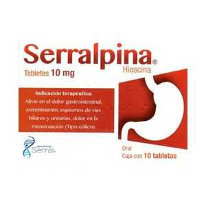Serralpina 10mg caja con 10 tabletas | Precio Vitau