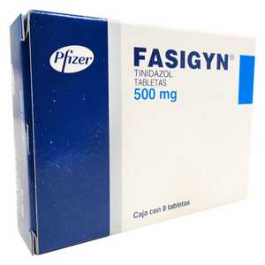 Fasigyn 500mg caja con 8 tabletas | Precio Vitau