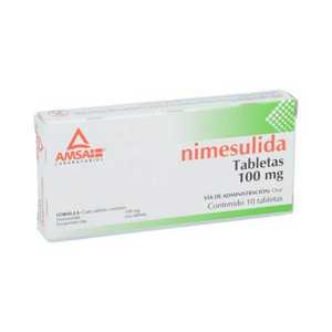 Nimesulida 100mg caja con 10 tabletas — 11967 | Precio Vitau