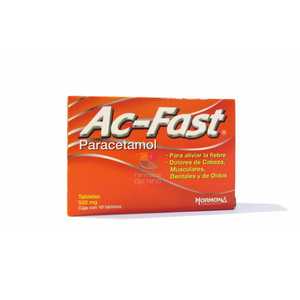 Ac-Fast 500mg caja con 10 tabletas — 9152 | Precio Vitau