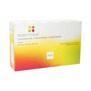 Seasonique .15/.03/.01mg caja con 91 tabletas | Precio Vitau