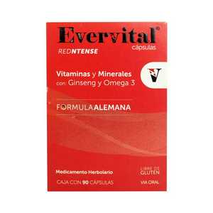Evervital Men caja con 30 cápsulas | Precio Vitau