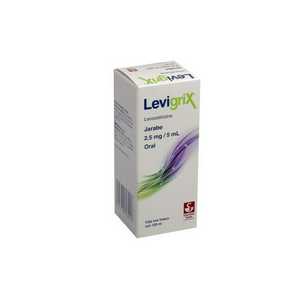 Levigrix 2.5mg/5ml caja con 1 frasco de 120ml jarabe — 11452 | Precio Vitau