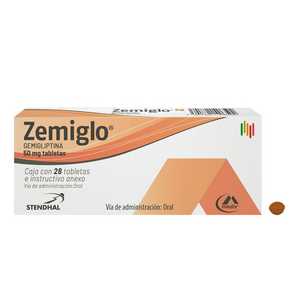 Zemiglo 50 mg caja con 28 tabletas — 13600 | Precio Vitau