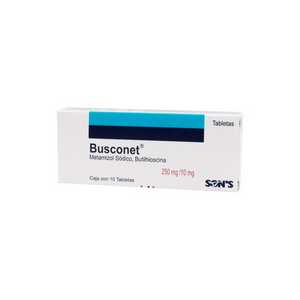Busconet 250mg/10mg caja 20 tabletas | Vitau