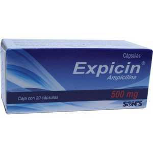 Expicin 500mg caja con 20 cápsulas | Precio Vitau