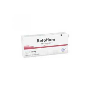 Retoflam 15mg caja con 10 tabletas | Precio Vitau