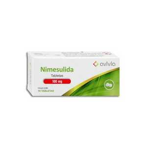Nimesulida 100mg caja con 10 tabletas — 15232 | Precio Vitau