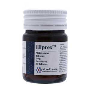 Hiprex 1gr frasco con 20 tabletas | Precio Vitau