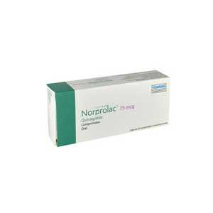 Norprolac 75 mcg caja con 30 comprimidos — 12006 | Precio Vitau