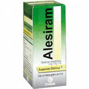 Alesiram 3mg,1mg/1ml caja con frasco con 1 gotero de 5ml solución ...