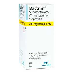 Bactrim 200mg/40mg/5ml caja 1 frasco 100ml — 107 | Precio Vitau