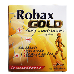 Robax Gold 500 mg / 200 mg caja 24 tabletas | Vitau