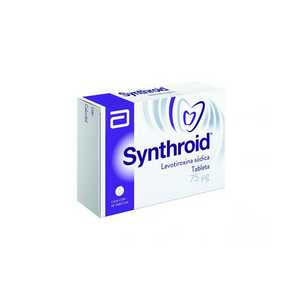 Synthroid 75 mcg caja 30 tabletas | Precio Vitau