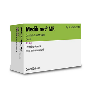 Medikinet MRMetilfenidato 30 mg caja 30 cápsulas — 32102 | Precio Vitau
