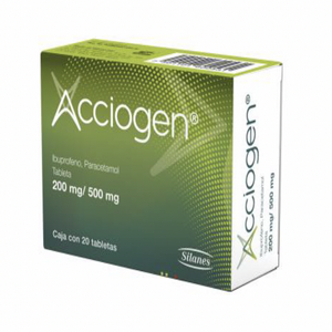 Acciogen 200mg/500mg Caja 20 Tabletas | Vitau