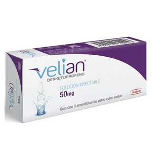 Velian 50 mg caja 3 ampolletas 2ml solución inyectable | Precio Vitau