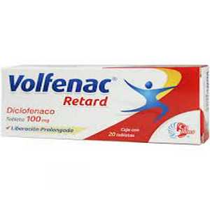 Volfenac Retard 100mg caja 20 tabletas | Precio Vitau
