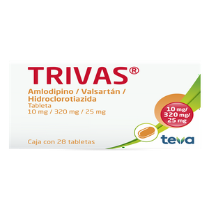 TRIVAS 10 mg/320mg/25mg Caja 28 Tableta — 31960 | Precio Vitau